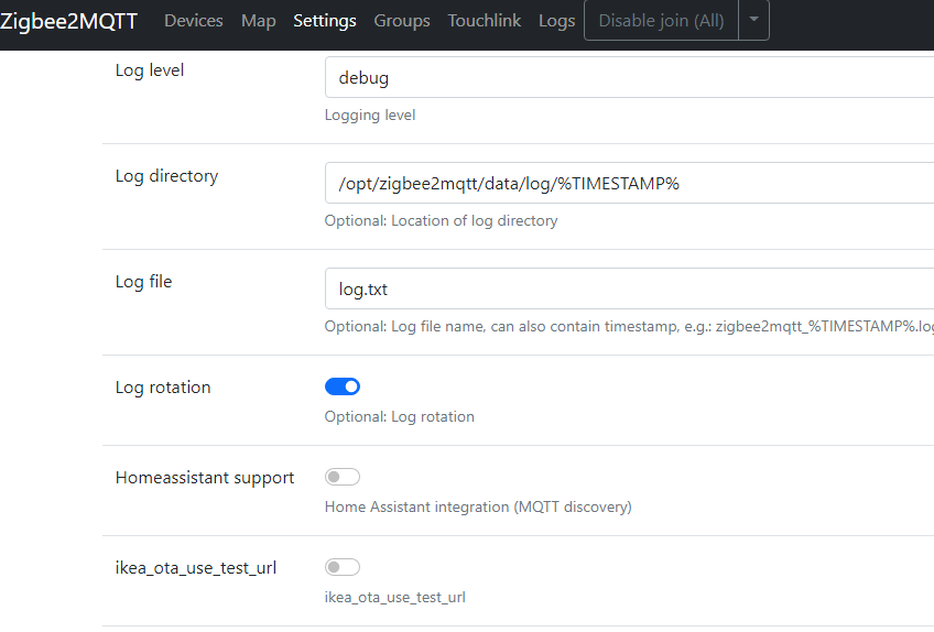 Settings page catagories · Issue #202 · nurikk/zigbee2mqtt-frontend · GitHub