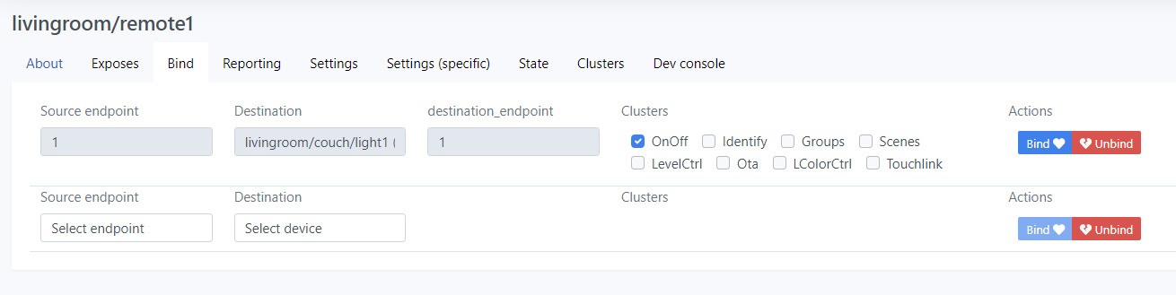 Bind To A Device Group · Issue 549 · Nurikk Zigbee2mqtt Frontend · Github