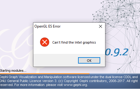 Can't Open Gephi - 'Can't find the Intel Graphics' · Issue #2200 · gephi/gephi · GitHub