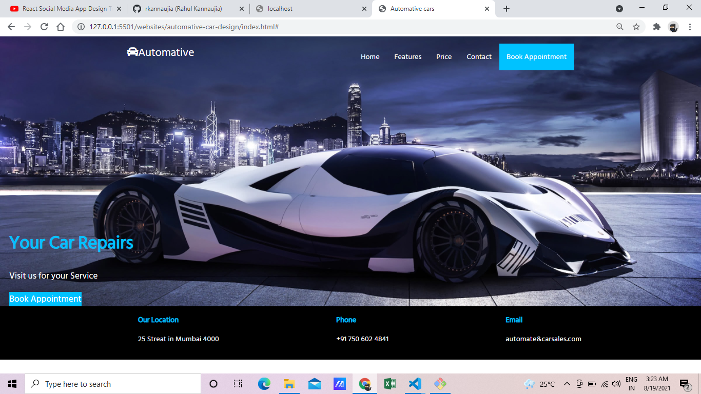GitHub - rkannaujia/Automative-Car-Design: I have designed frontend of ...
