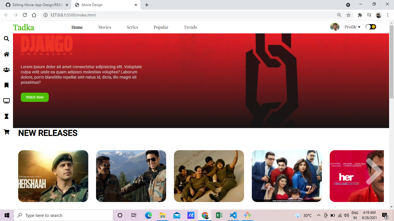 GitHub - rkannaujia/Movie-App-Design: Responsive Movie app Design using HTML ,CSS and JavaScript