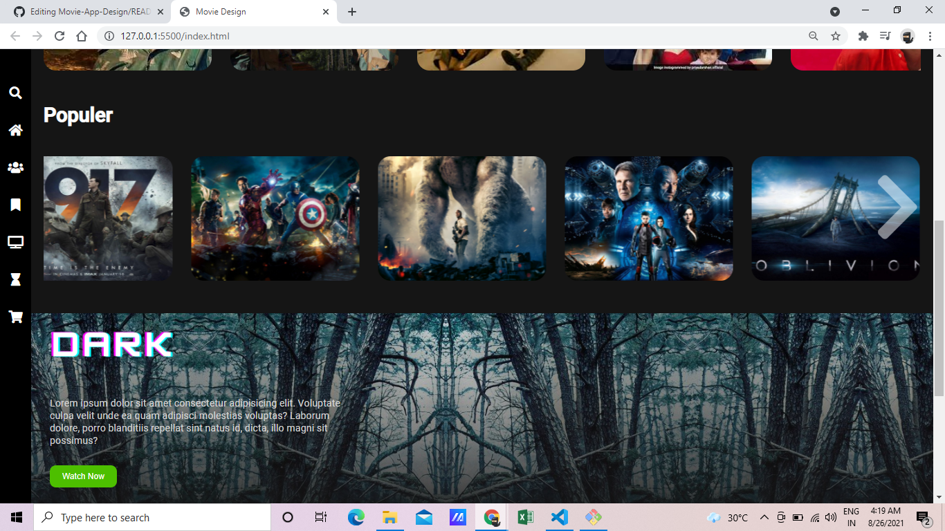 GitHub - rkannaujia/Movie-App-Design: Responsive Movie app Design using HTML ,CSS and JavaScript