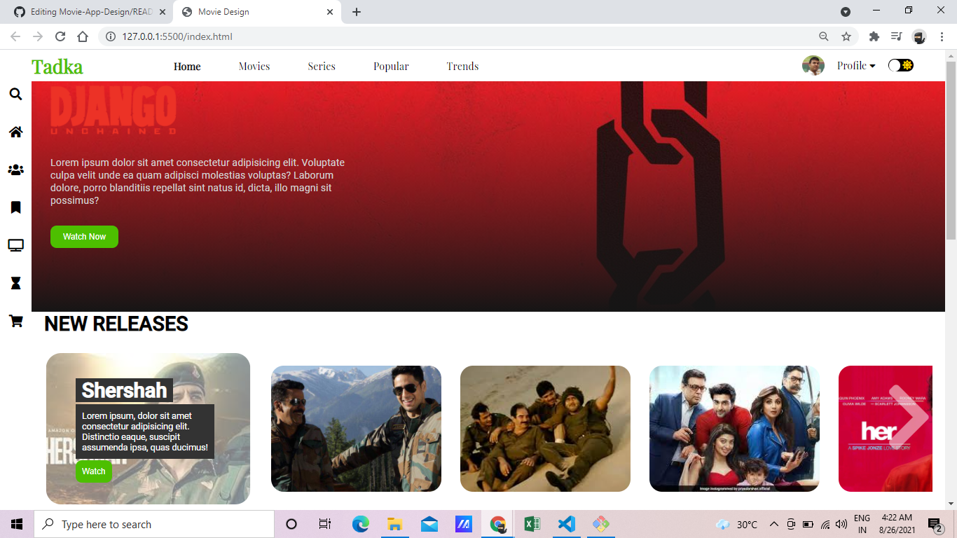 GitHub - rkannaujia/Movie-App-Design: Responsive Movie app Design using HTML ,CSS and JavaScript