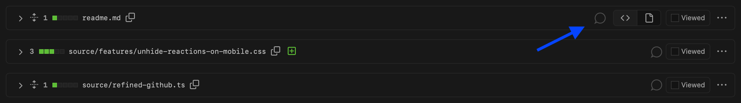 Quick way to find files with comments in PR. · Issue #6183 · refined-github/refined-github · GitHub