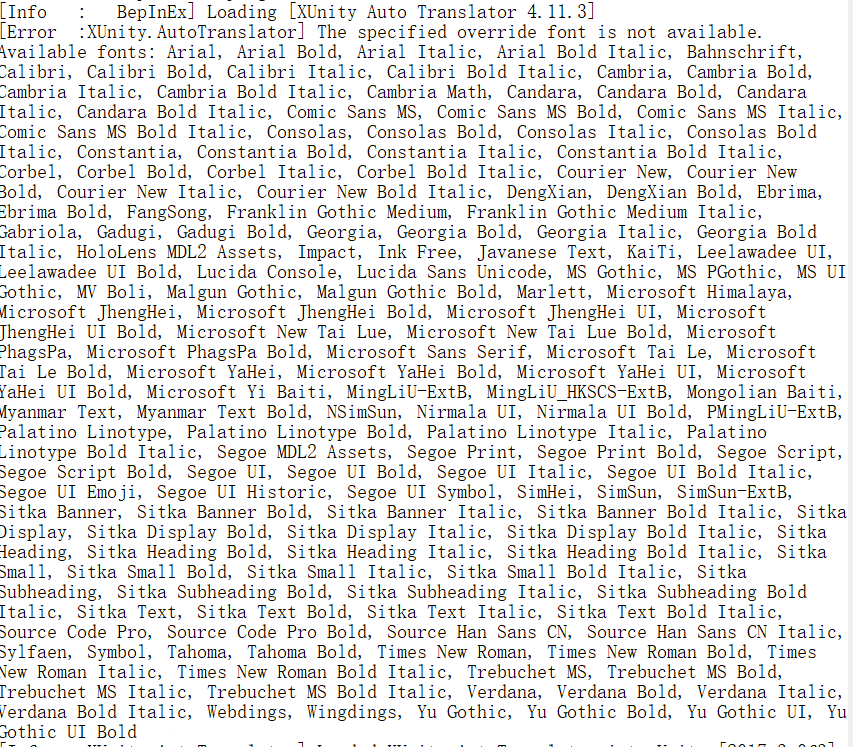 The function OverrideFont can't find some fonts installed in OS · Issue ...