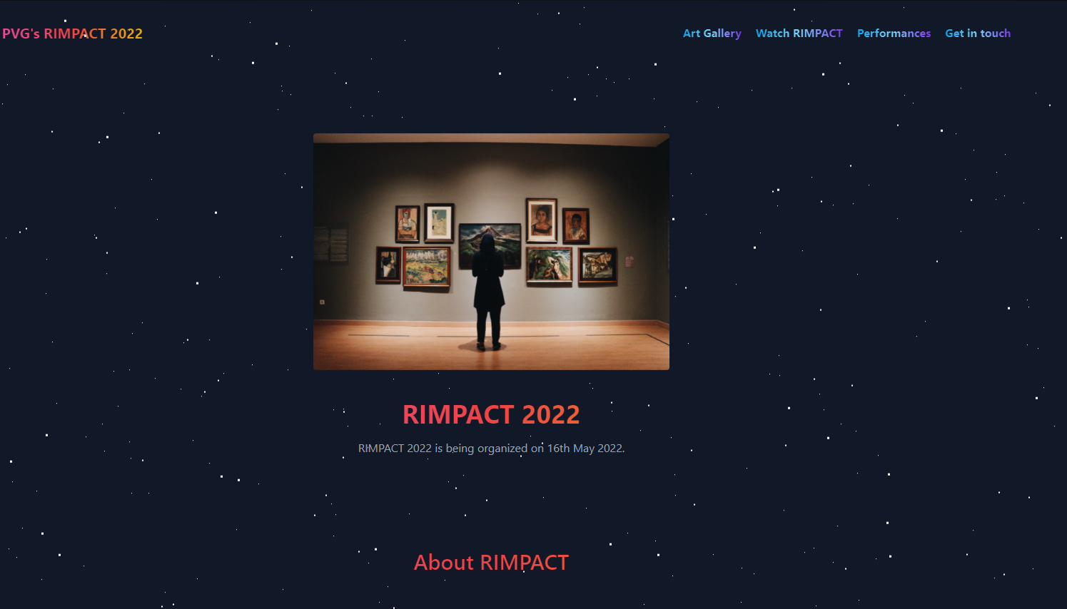 GitHub - herambpatilofficial/artexhibition: This Django site is made ...