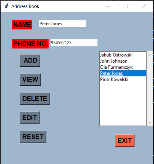 GitHub - andoniiev/python-phonebook: Book with functionality of phone numbers book