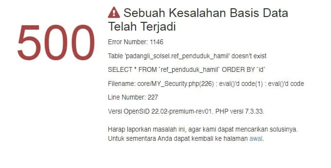 Bug/error: Error Migrasi (ref_penduduk_hamil) · Issue #4865 · OpenSID/OpenSID · GitHub