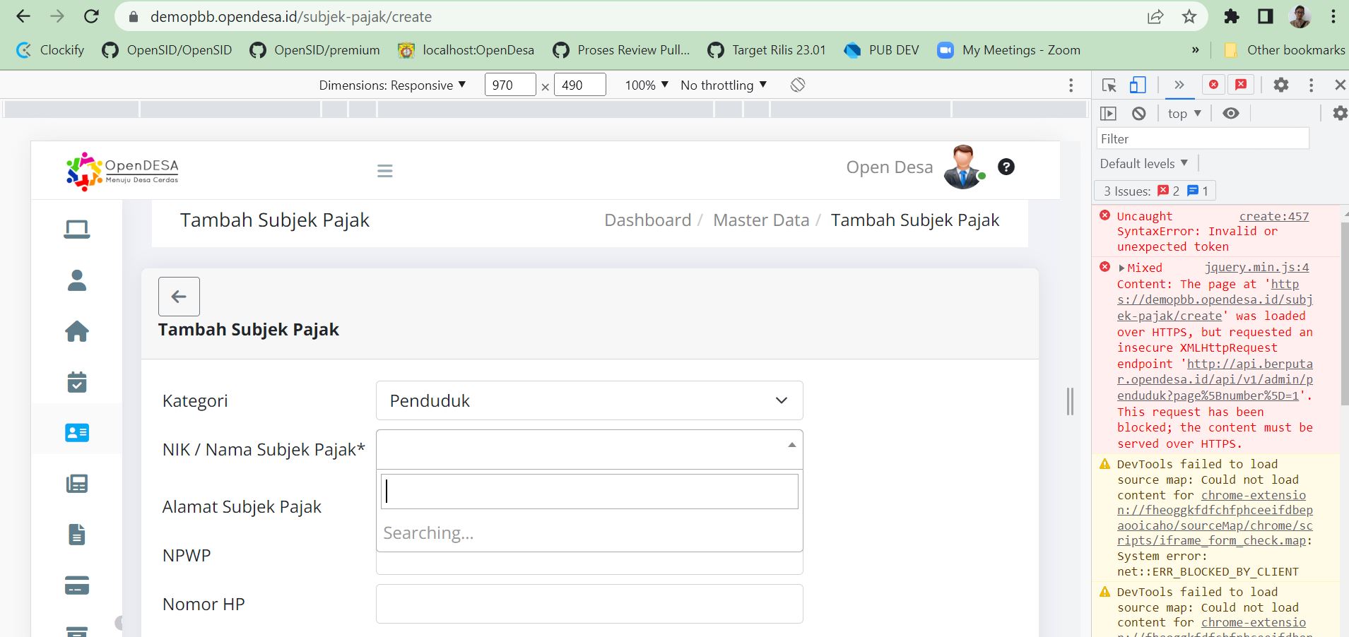 BUG: data penduduk tidak tampil setelah berhasil sinkronisasi · Issue #109 · OpenSID/wiki-pbb ...