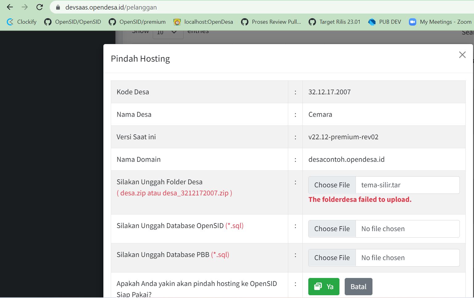 BUG: data yang telah diinput pada modal pindah hosting ketika di close masih ada · Issue #158 ...