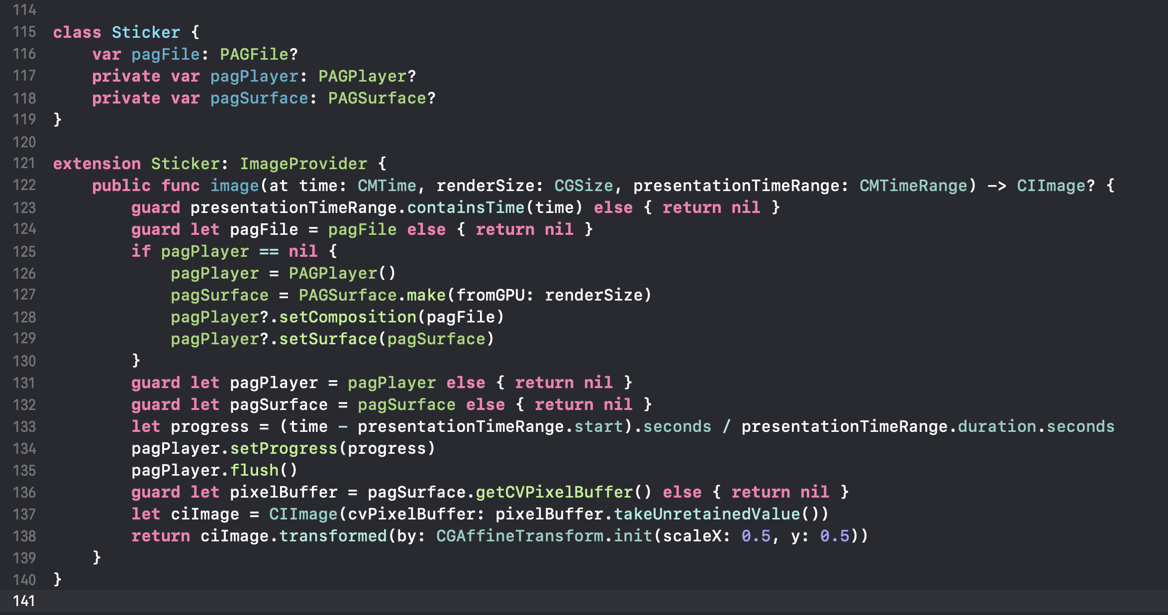 AVVideoComposition 中混合 PAG资源 可以给一段示例代码吗 · Issue #9 · Tencent/libpag · GitHub