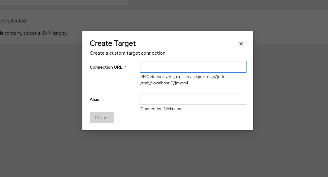[Task] Target creation allows empty connectUrl when users press Enter ...