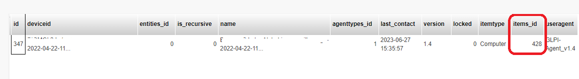10.0.7 : Error: Incorrect integer value: '' for column `glpi`.`glpi_agents`.`items_id` at row 1 ...