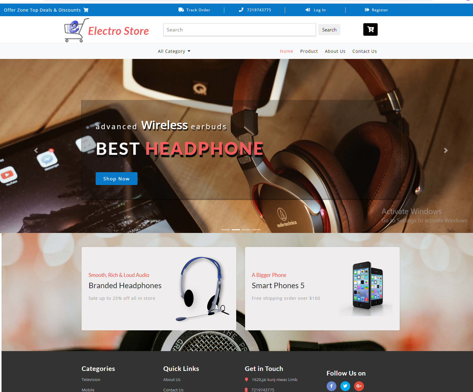 GitHub - Pritikshirsagar/Electro-Store: E-Commerce Website