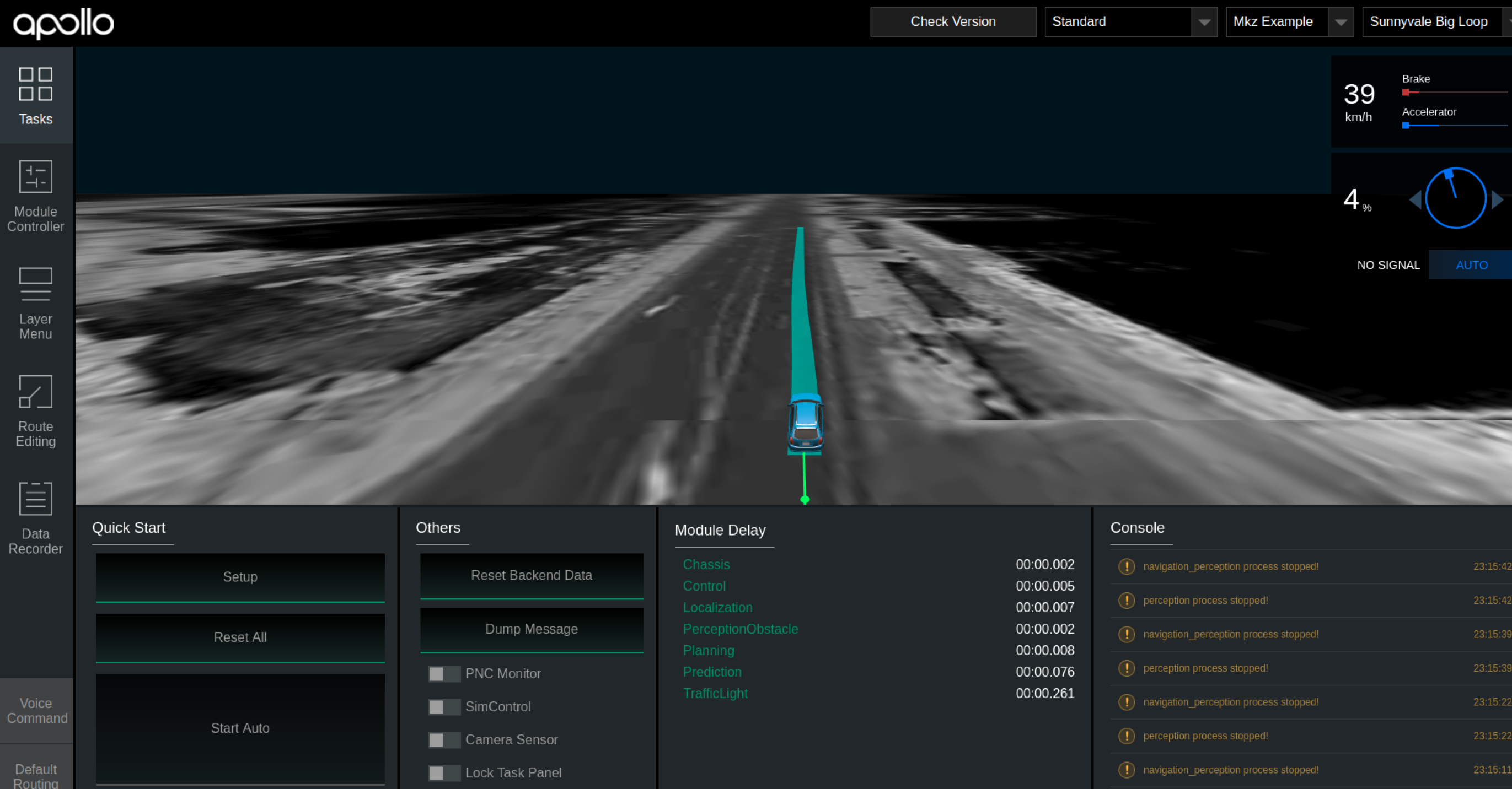 [Offline Demo] Dreamview always showing "Please send car initial position and map data" even ...