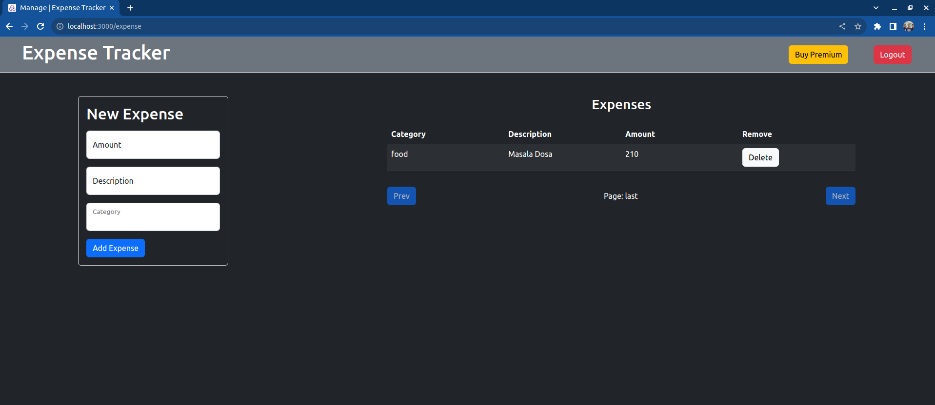GitHub - coldcoffeee/expense-tracker: A web application to help you track your day-to-day expenses