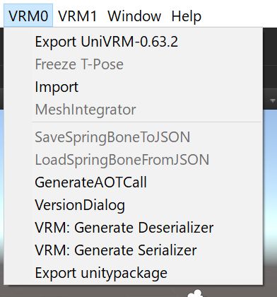 Menuを整理する · Issue #653 · vrm-c/UniVRM · GitHub