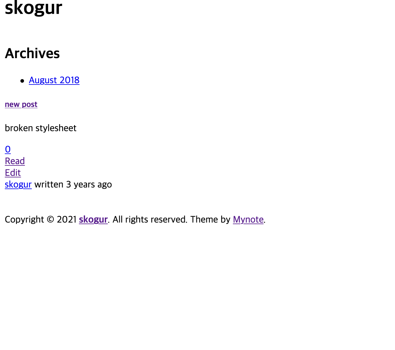 homepage is broken. · Issue #46 · terrylinooo/mynote · GitHub
