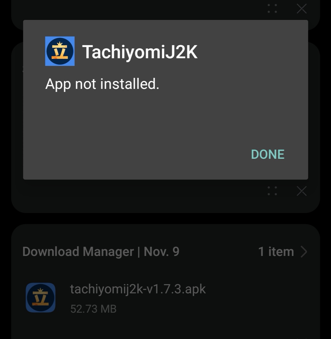 1.7.3 not installing. · Issue #1682 · Jays2Kings/tachiyomiJ2K · GitHub