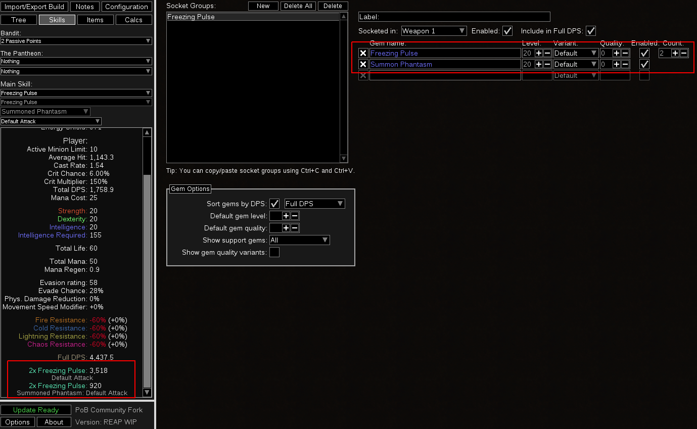 Full DPS - Summon Phantasm scales with active skill instead of seperate count · Issue #2541 ...