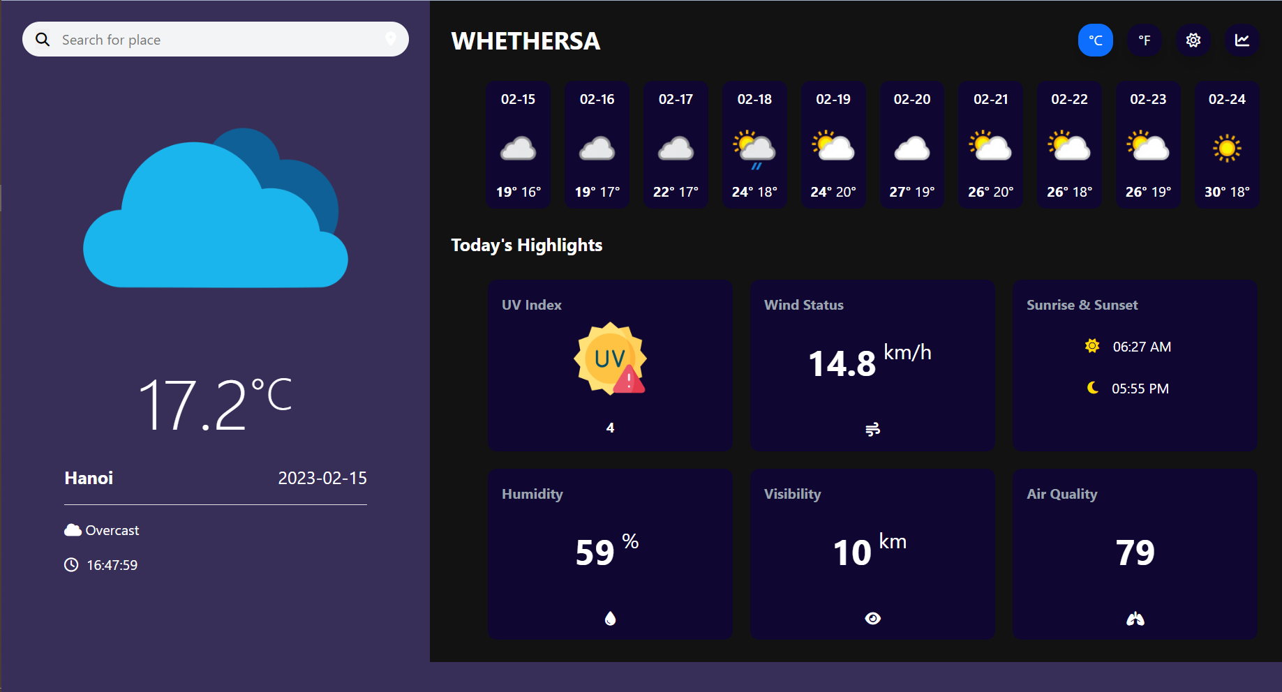 GitHub - UIT19520989/WeatherApp