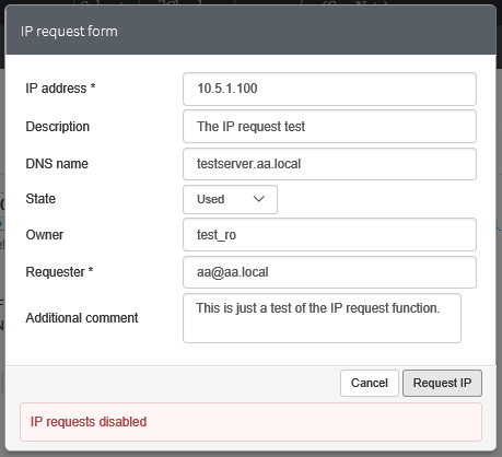ip requests disabled when not actually disabled · Issue #3073 · phpipam/phpipam · GitHub