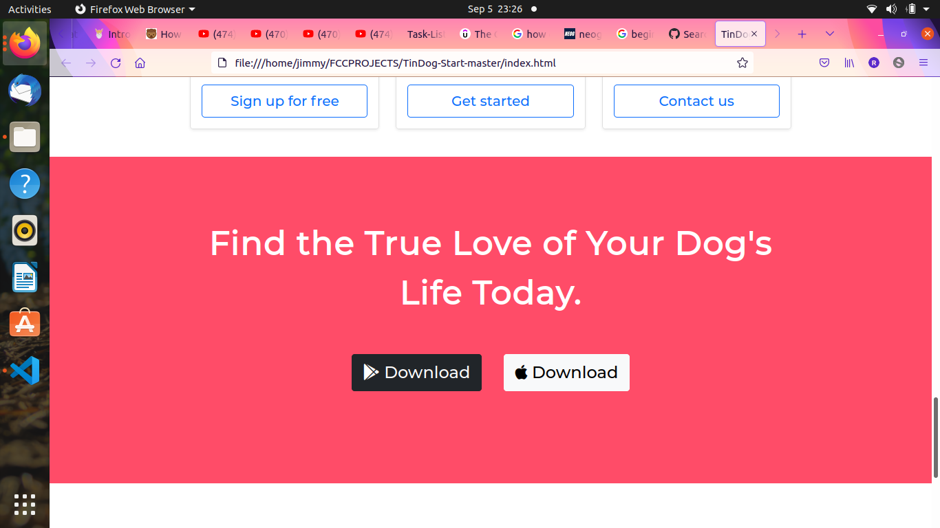 GitHub - rishabh861/Tindog-TInder-mock-up-website: A frontend tinder website mock-up which help ...