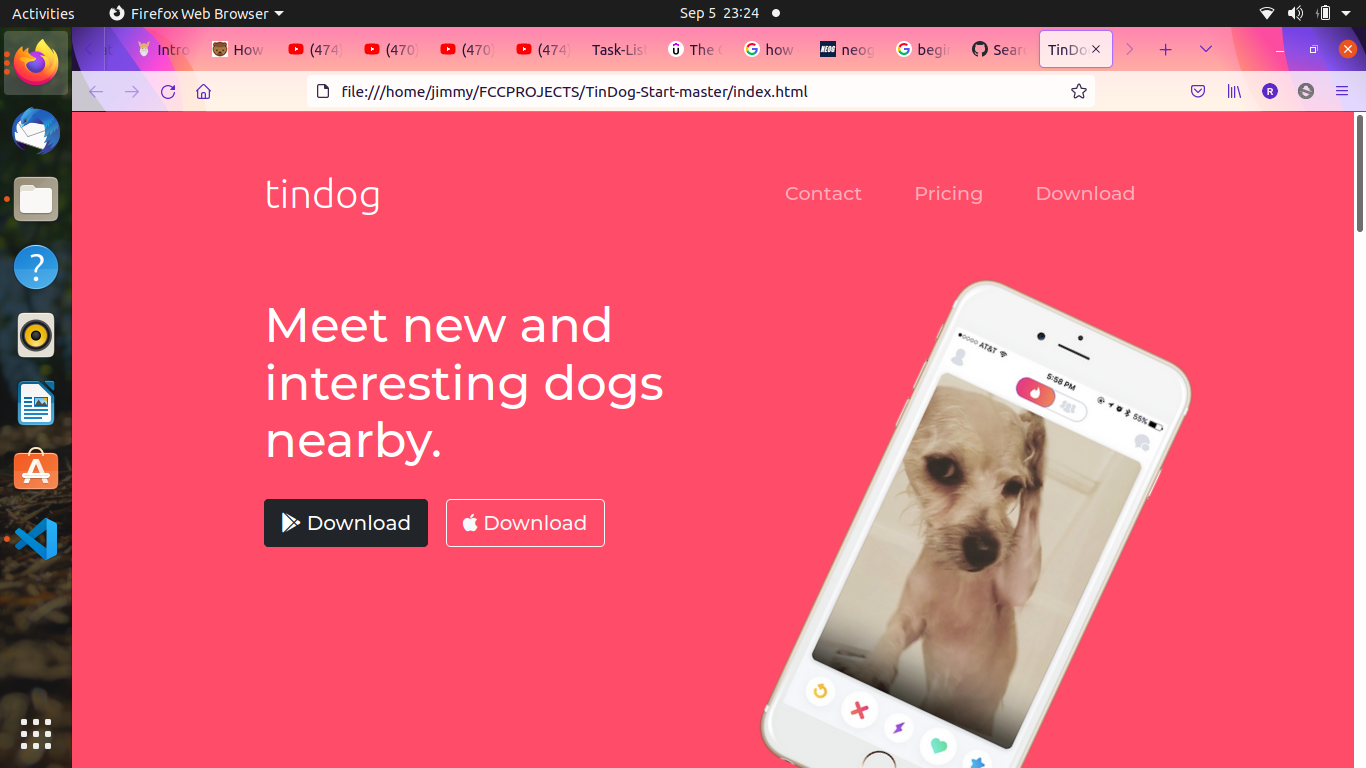 GitHub - rishabh861/Tindog-TInder-mock-up-website: A frontend tinder website mock-up which help ...
