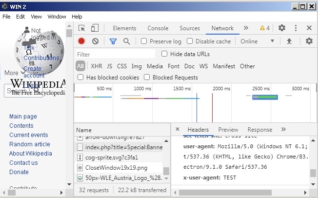 onBeforeSendHeaders applies for all windows · Issue #24484 · electron/electron · GitHub