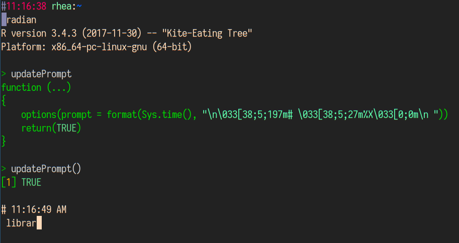 `options(prompt=...)` updates break syntax highlighting and popup ...