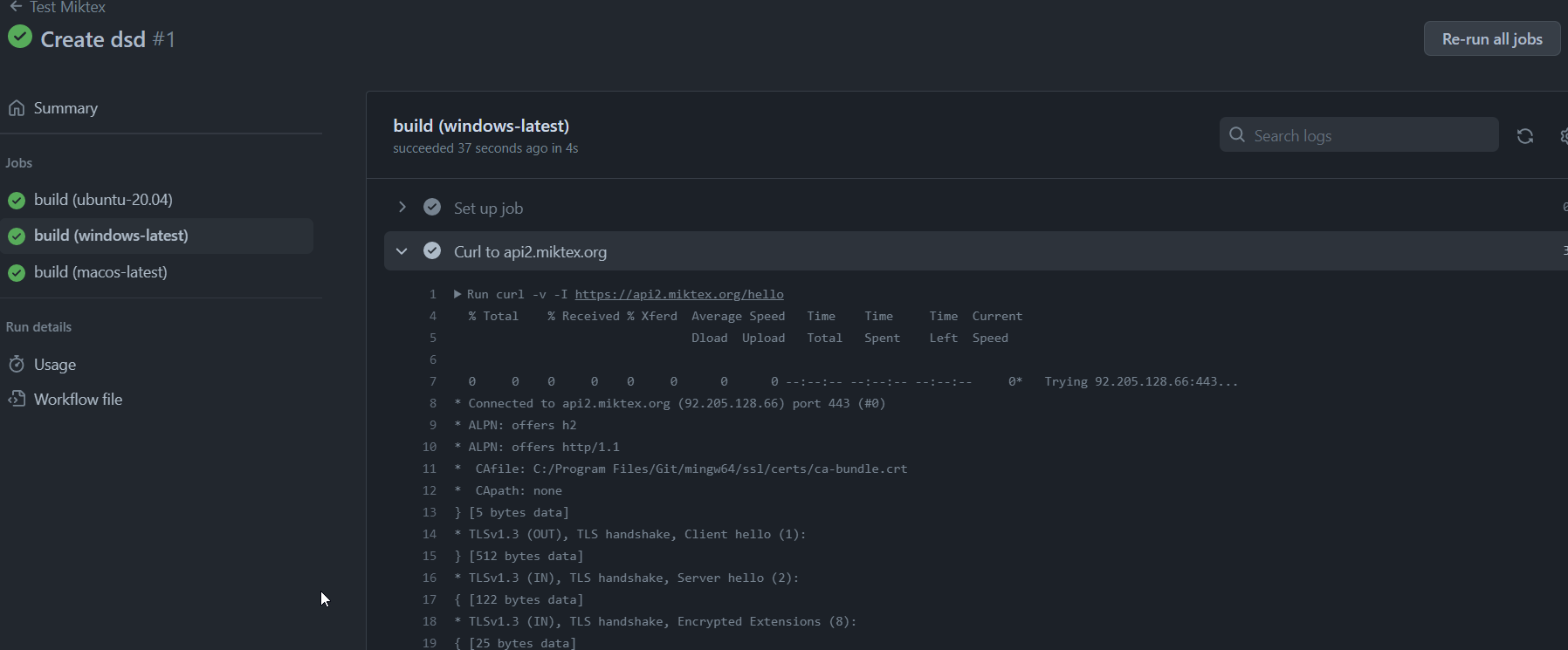 Curl To Started Failing On Windows Only A Few Days Ago · Issue 6712 