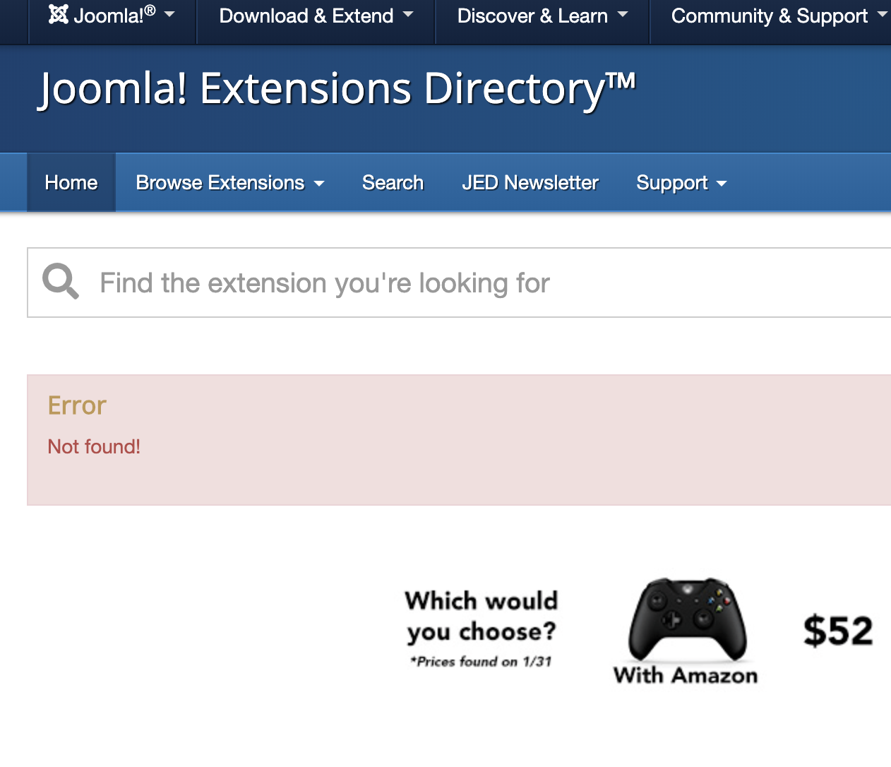 Problem with reviews - Not found · Issue #114 · joomla/jed-issues · GitHub