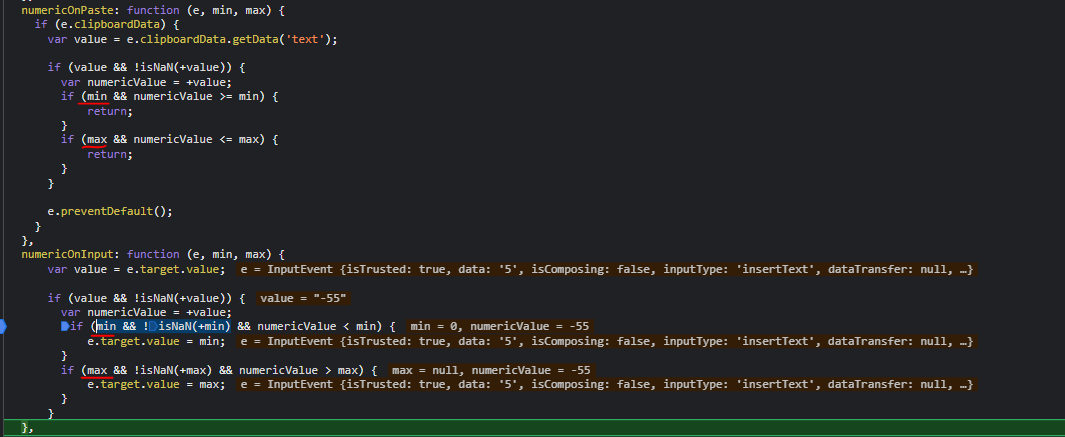 RadzenNumeric - 0 Min/Max ignored on direct input · Issue #533 · radzenhq/radzen-blazor · GitHub