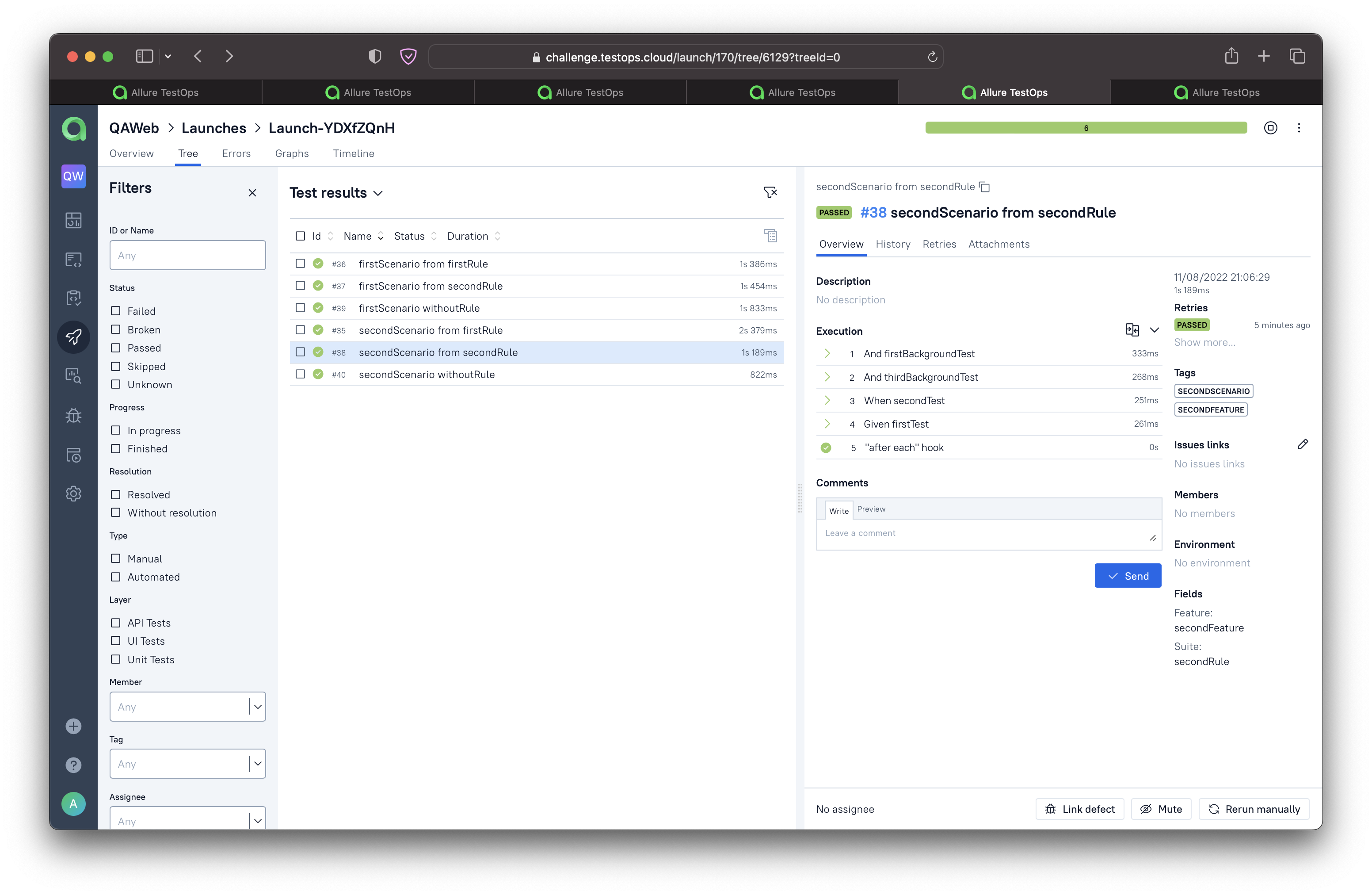 Cucumber-Keyword "Rule" Didn't Work · Issue #149 · Shelex/cypress-allure-plugin · GitHub