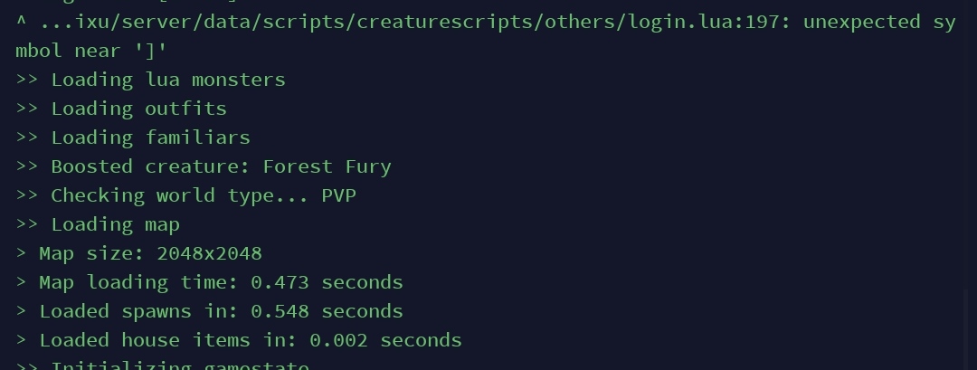 BUG: Problem with compilation on Linux and login.lua · Issue #678 · mattyx14/otxserver · GitHub