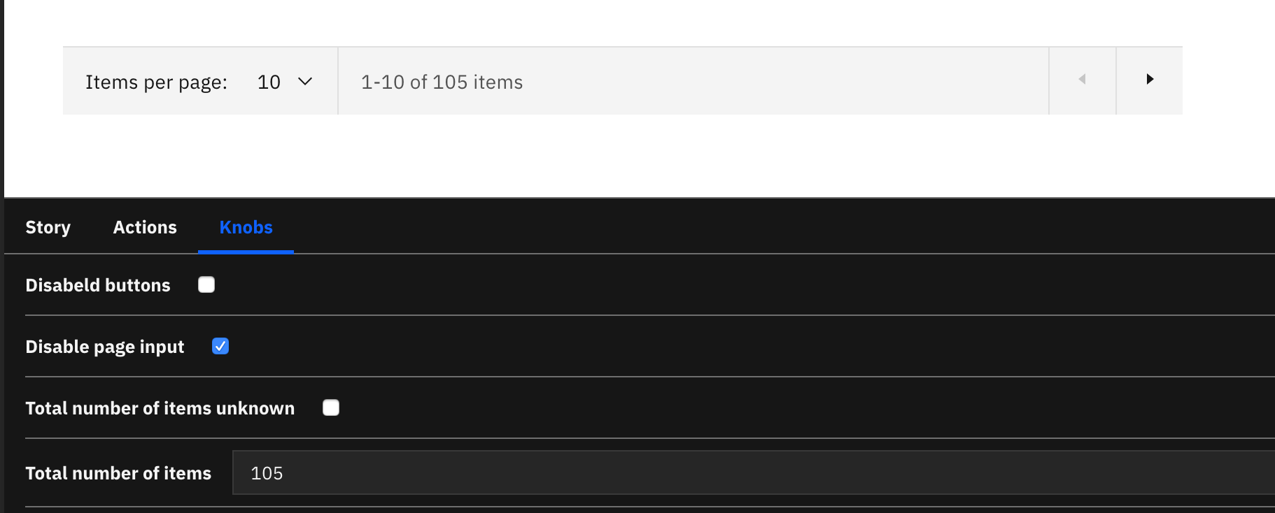 Allow itemsPerPage dropdown to be disabled in the pagination component carbon 4 · Issue #1574 ...