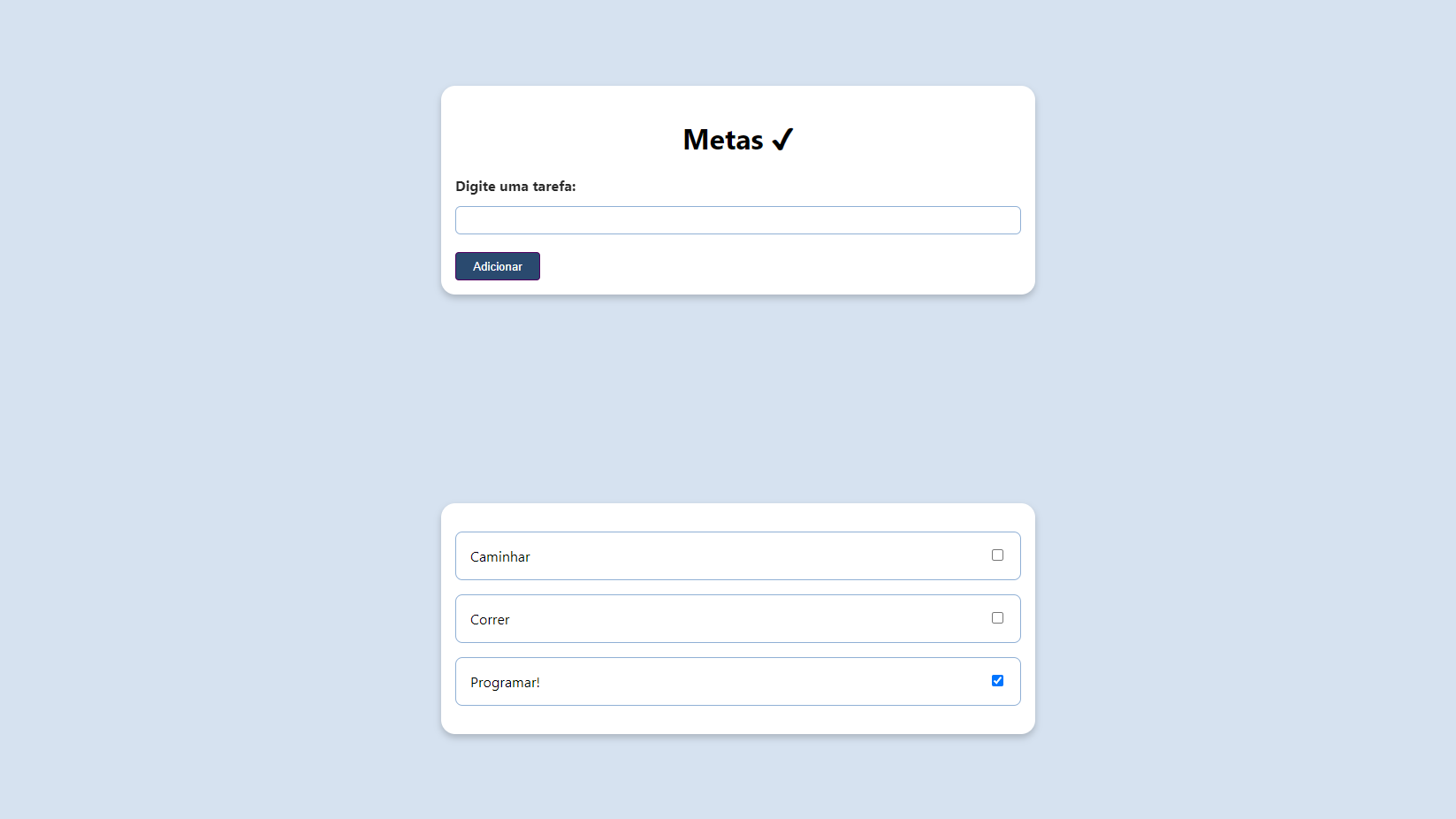 GitHub - 4vm/metas: To Do List feito em React.