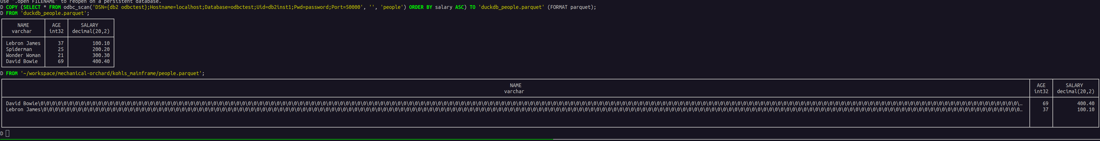Ibm Db2 Driver Cant Export Char And Varchar · Issue 398 · Pacman82odbc Api · Github