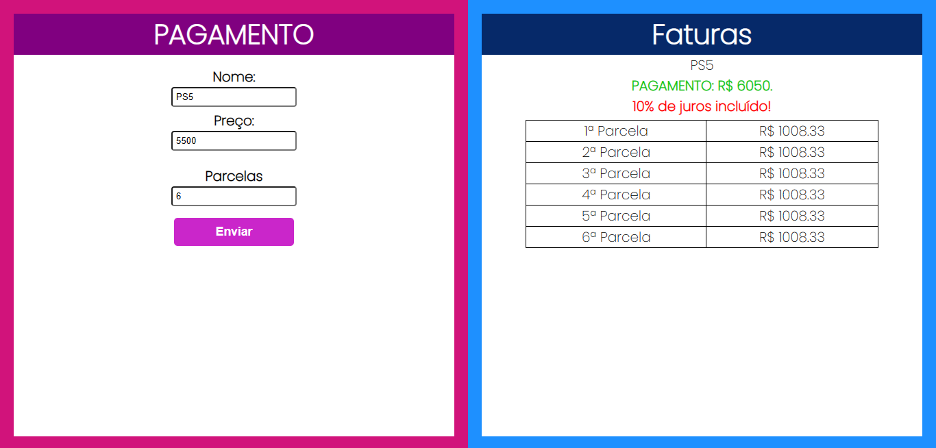 GitHub - Matheus-Rodrigues-Araujo/Parcelamento-de-pagamento