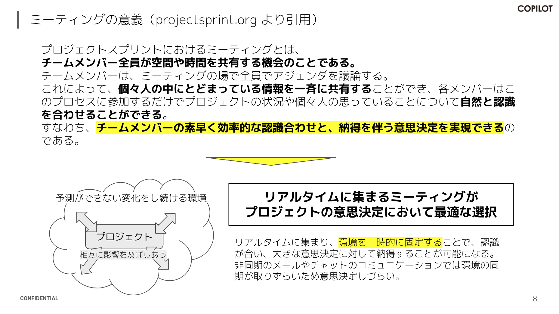 ミーティングの定義をバージョンアップしたい · Issue #307 · copilot-jp/project-sprint · GitHub