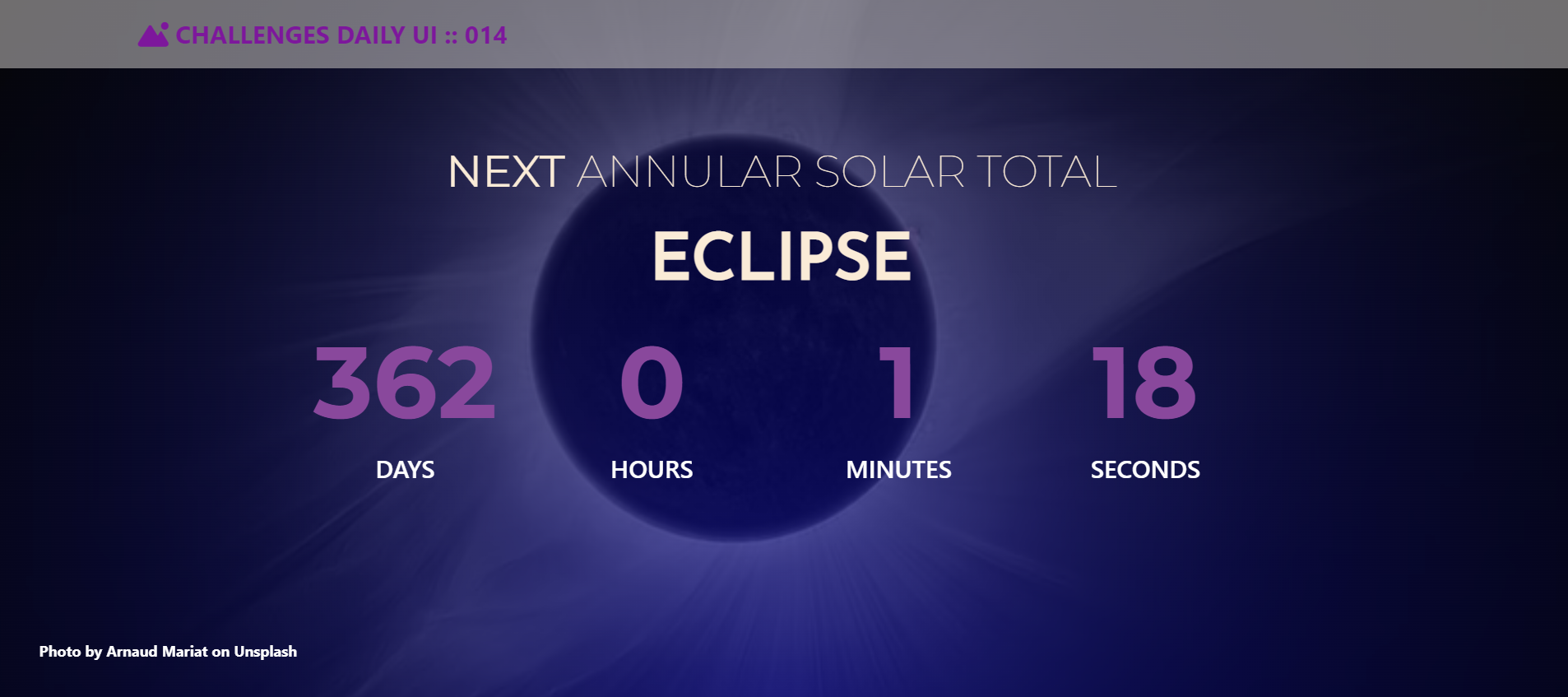 GitHub - mydopico/COUNTDOWN: CHALLENGE DAILY UI :: 014 - COUNTDOWN TIMER DESIGN
