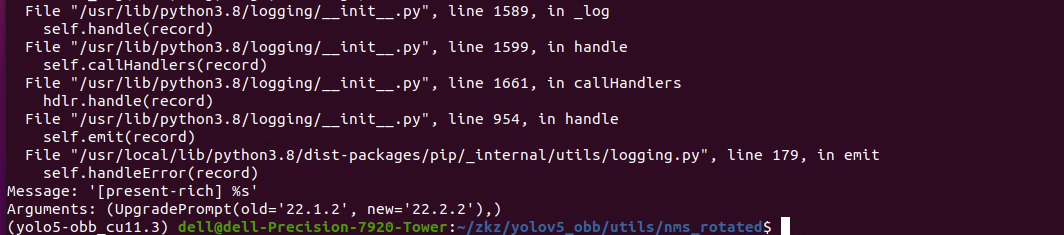[linux]Install yolov5-obb error: could not create 'nms_rotated.egg-info': Permission denied ...