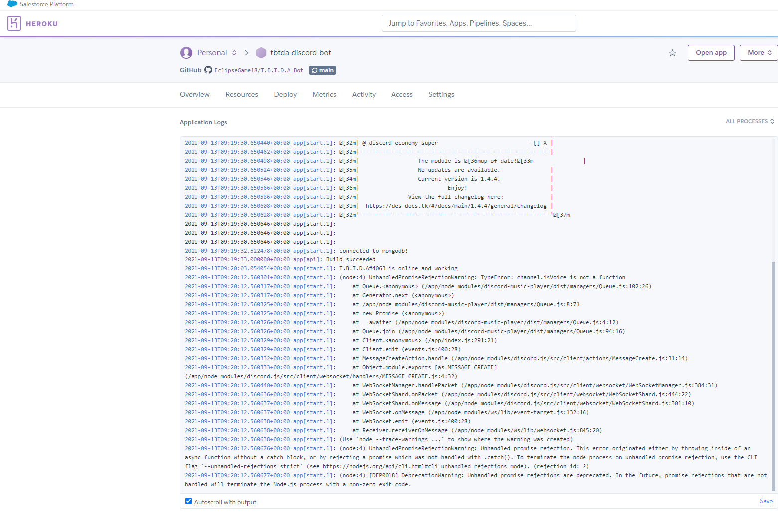 [BUG] Short bug description · Issue #190 · SushiBtw/discord-music-player · GitHub