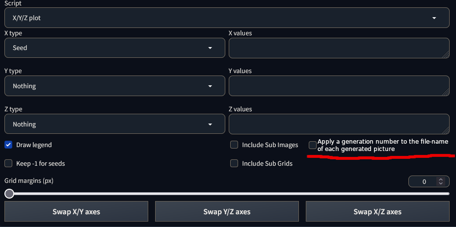 [feature Request] X Y Z Plot Custom File Naming · Issue 11868