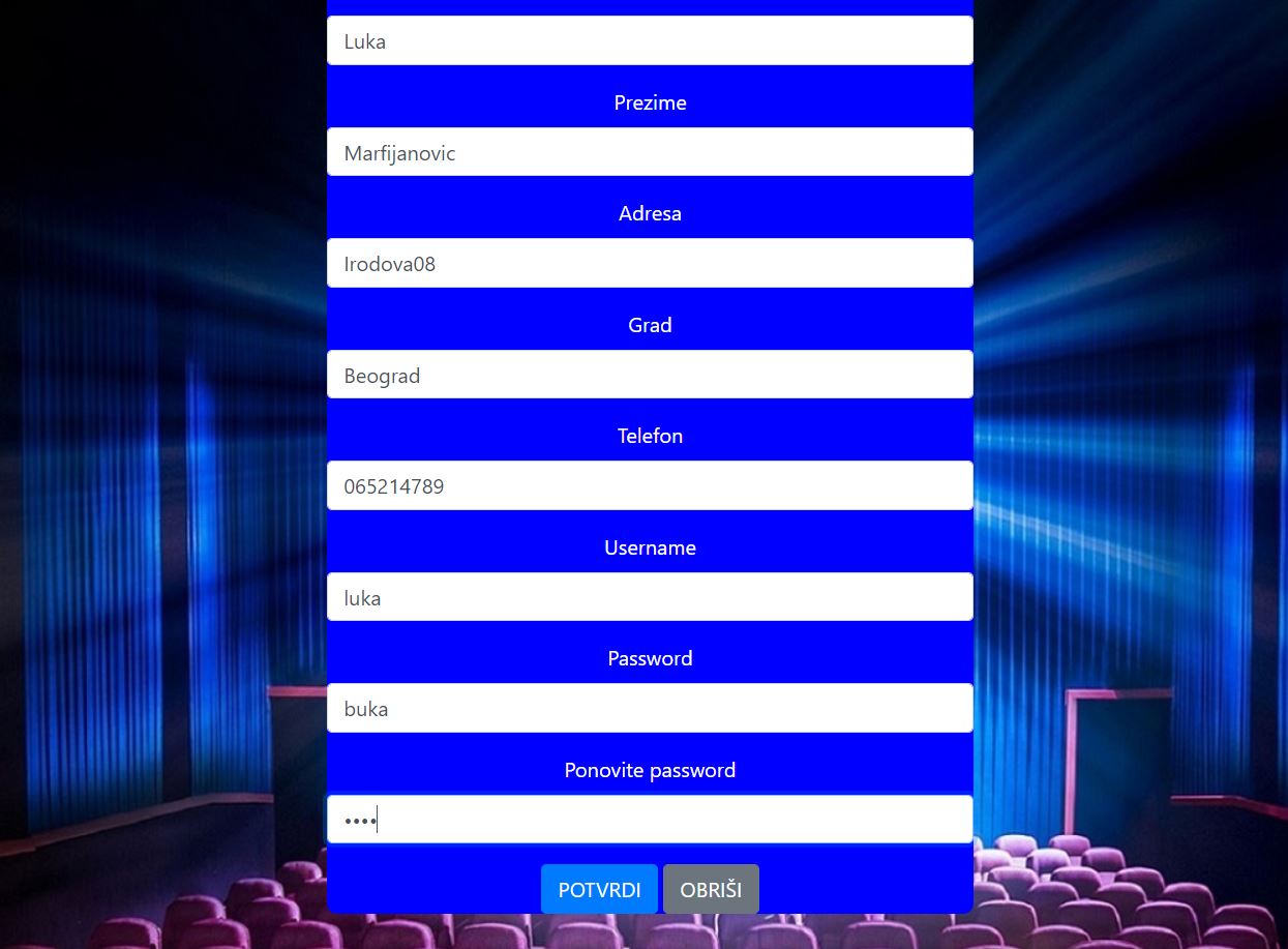 GitHub - MZvjerac/Cinema: Web app made in Java EE for users who want to ...