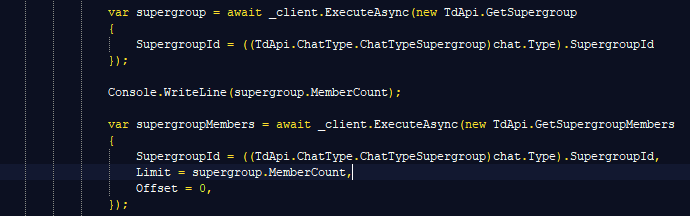 getBasicGroupFullInfo and getSupergroupMembers troubles · Issue #1635 · tdlib/td · GitHub