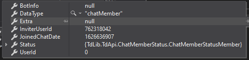 Member Id always 0 · Issue #1639 · tdlib/td · GitHub