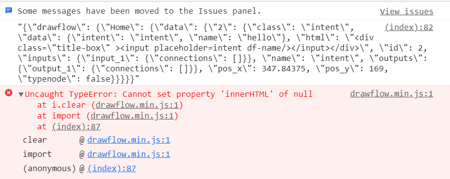example import/export · Issue #146 · jerosoler/Drawflow · GitHub