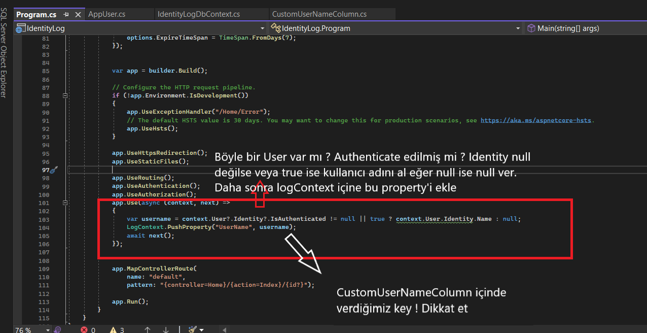 GitHub - fatihsaridag/IdentityLog-Working-App-NET7: Identity İşlemleri ile ilgili Cookieden ...