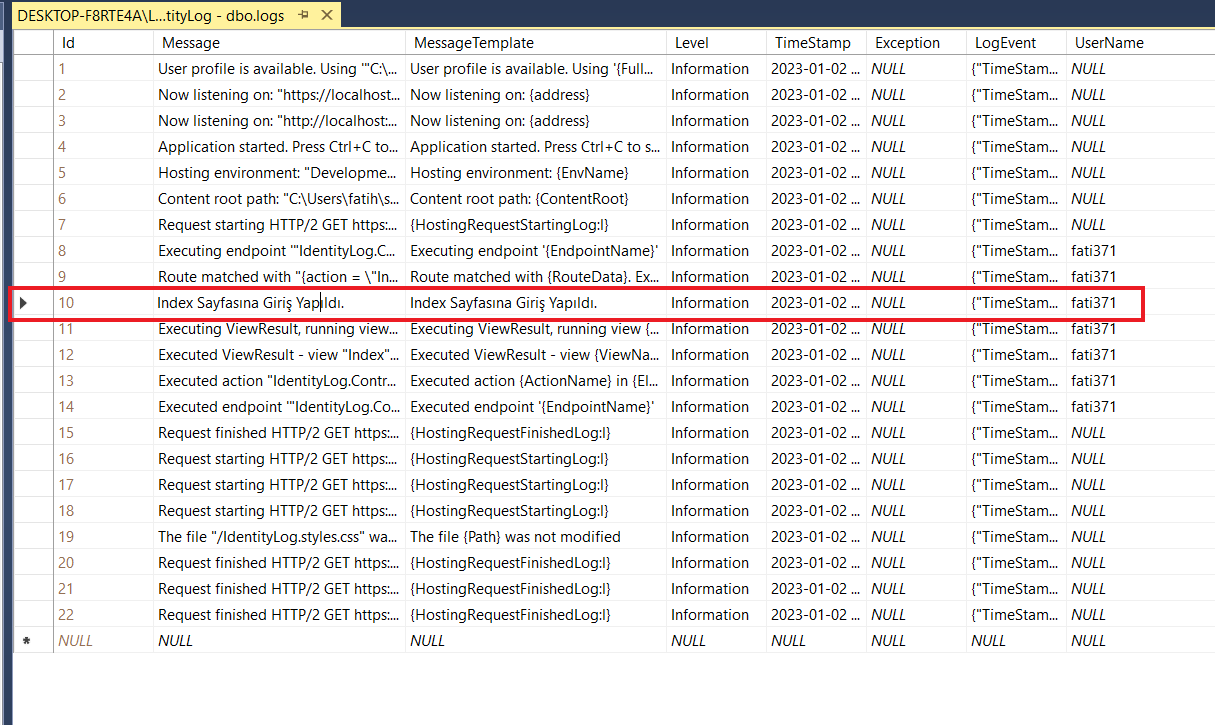 GitHub - fatihsaridag/IdentityLog-Working-App-NET7: Identity İşlemleri ile ilgili Cookieden ...